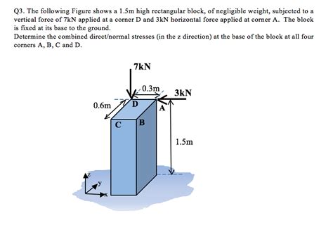 solved q3 the following figure shows a 1 5m high