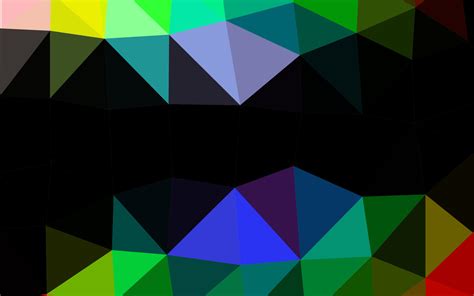 Dark Multicolor Rainbow Vector Polygonal Pattern 13438168 Vector Art At Vecteezy
