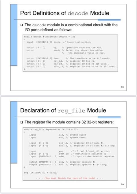 solved hw 2 instruction decoder a goal design a mips