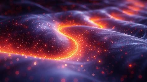 Premium Photo Glowing Pathways Weaving Abstract Background