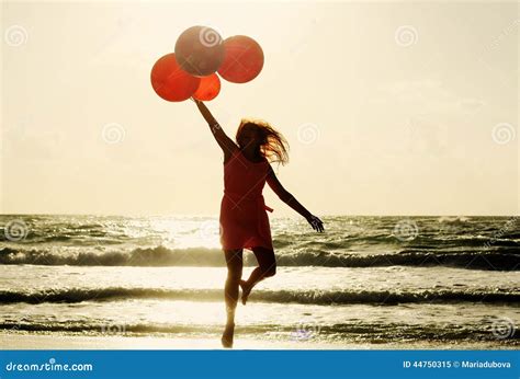 Woman On The Seaside Stock Image Image Of Concept Beach 44750315