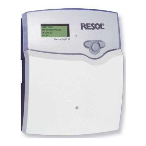 Resol Deltasol M Manual Pdf Download Manualslib