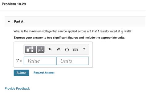 Solved Problem Part A What Is The Maximum Voltage That Chegg Com
