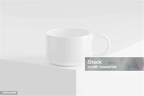 커피 차를 위한 세라믹 찻잔 컵 백색 공백 3d 렌더링 모형 0명에 대한 스톡 사진 및 기타 이미지 0명 공란 깨끗한 Istock
