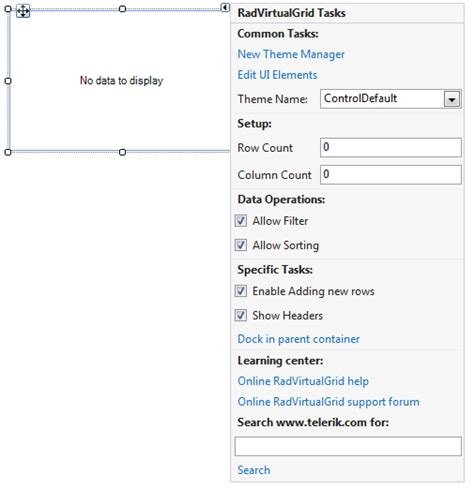smart tag radvirtualgrid telerik ui for winforms