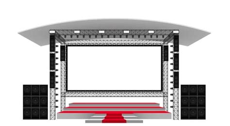 무대 스톡 벡터 로열티 프리 무대 일러스트레이션 페이지 3d Depositphotos