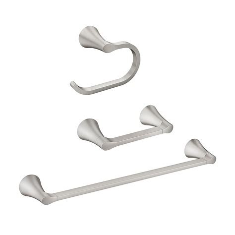 Moen 3 Piece Graeden Brushed Nickel Decorative Bathroom Hardware Set