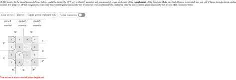 Solved Karnaugh Map Minimization Points For A Chegg