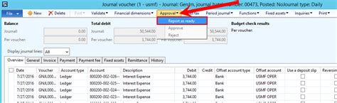 Microsoft Dynamics Ax 2012 Approval Options For Journal Entries