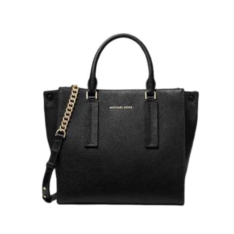Michael Kors Alessa Medium Pebbled Leather Satchel Depop