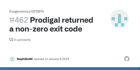 prodigal returned a non zero exit code · issue 462 · ecogenomics