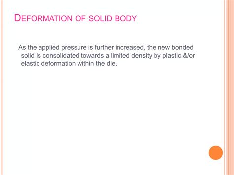 Compaction And Compression Forces Involved In Compression And Factors