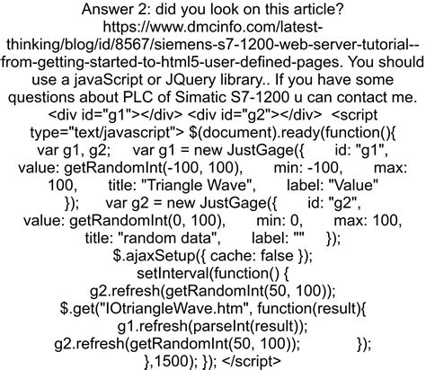 Make A Dynamic Chart On A Plc