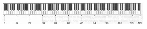 Midi Note Numbers Chart Maioluxe