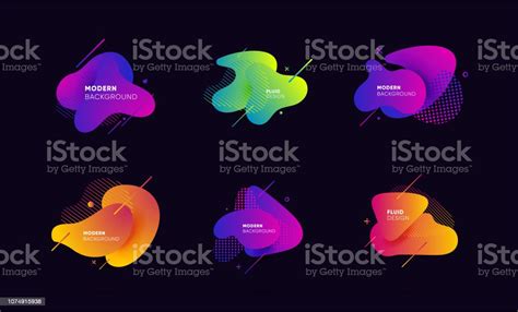 역동적인 컬러 그래픽 요소입니다 흐르는 액체 형태와 그라데이션 추상 배너입니다 로고 전단 이나 프레 젠 테이 션의 디자인에 대 한 템플릿 벡터 일러스트입니다 0명에 대한