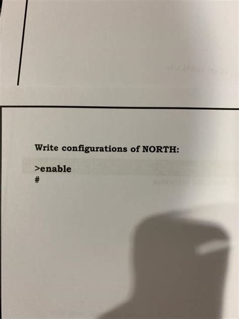 Question Write Commands To Configure Router North And