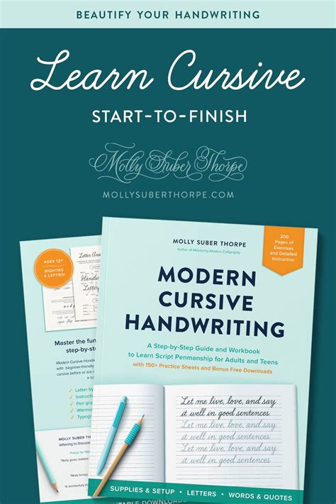 New Book Modern Cursive Handwriting Molly Suber Thorpe