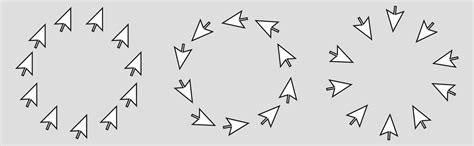 Click Circle Frame Arrow Mouse Pointer Round Border 45953095 Vector