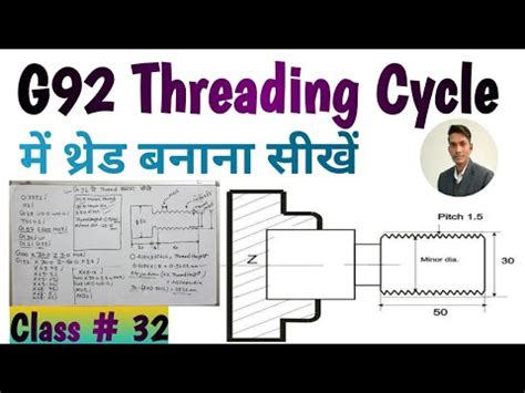 Threading Cycle Programming G92 Threading Program External Threading CNC Programming