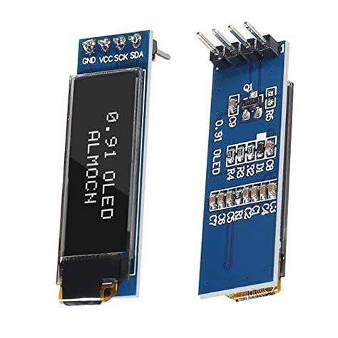 ALMOCN 0 91 Inch IIC OLED Display Module I2C SSD 1306 LED 128X32 Screen