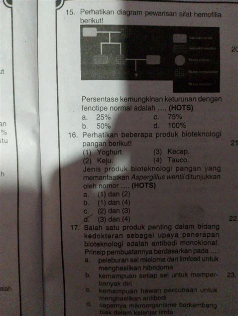 15 Perhatikan Diagram Pewarisan Sifat Studyx