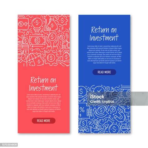 투자 관련 개체 및 요소에 대한 수익 손으로 그린 벡터 낙서 일러스트 레이션 컬렉션 투자 수익률이 다른 배너 템플릿 투자에 대한 스톡 벡터 아트 및 기타 이미지 Istock