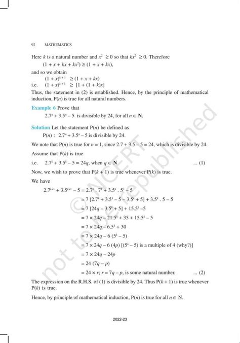 Ncert Book For Class 11 Maths Chapter 4 Principle