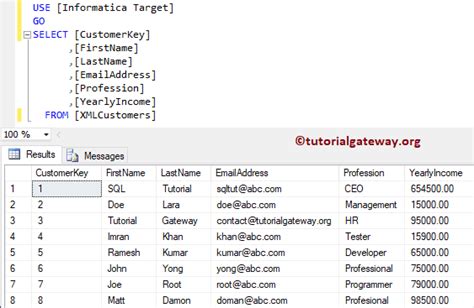 Xml Source Qualifier In Informatica