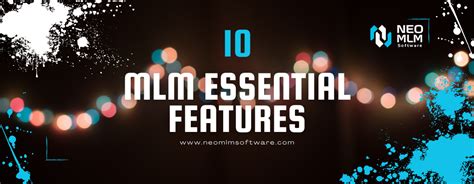 Essential Features That Your Mlm Software Must Have