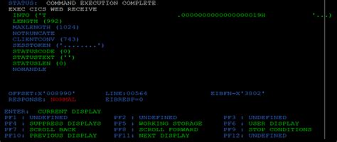 Web Services Cics Web Receive Data Missing Stack Overflow