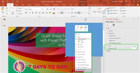 day 358 quick shape formatting with preset theme styles in powerpoint