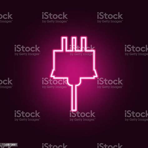 전기 플러그 아이콘입니다 네온 스타일 아이콘에 웹의 요소입니다 웹사이트 웹 디자인 모바일 앱 정보 그래픽에 대 한 간단한 아이콘 0명에 대한 스톡 벡터 아트 및 기타 이미지