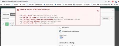 Clear Stream Name From Right Side Stream Settings Panel · Issue 22413 · Zulipzulip · Github