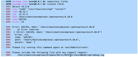 Javascript Impossible To Create A Yo Meanjs Project Stack Overflow