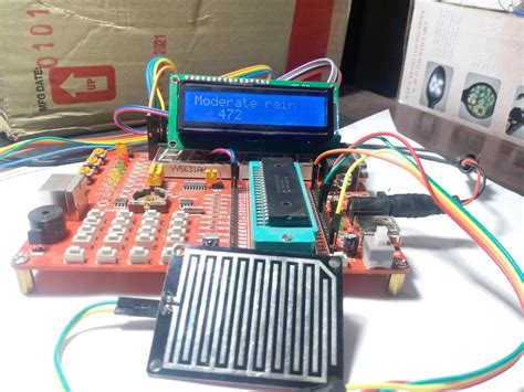Rain Drop Sensor Module Interfacing With Pic Microcontroller Rain Detector Circuit