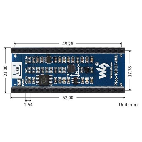 10 Dof Imu Sensor Module For Raspberry Pi Pico The Pi Hut