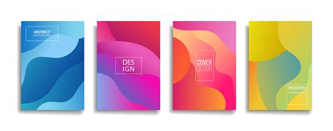 밝은 그라데이션 색상 추상적 인 라인 패턴 배경 커버 디자인 트렌디하고 선명한 선명한 색상의 현대적인 배경 디자인 파란색 보라색 빨간색 오렌지 녹색 플래카드 포스터 벡터