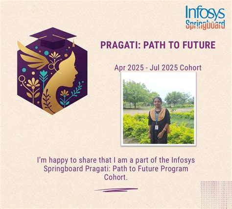Infosysspringboard Infosysspringboard Pragatipathtofuture Ilakkya G