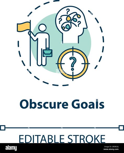 Obscure Goals Concept Icon Chaos In Direction Complicated Task