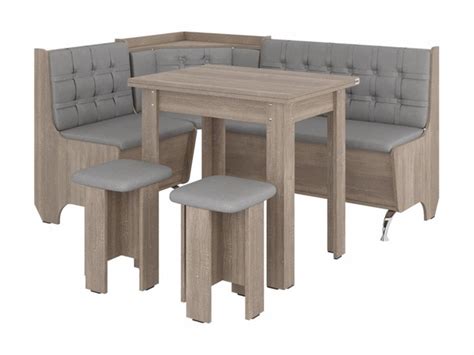 Купити Кухонний куточок Пехотіна Маршал з простим столом і двома табуретами в кухню ціна 8166