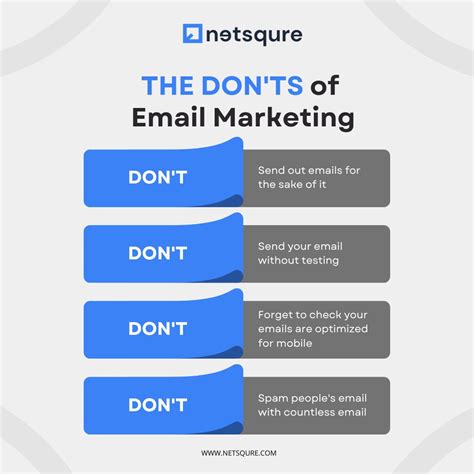 Netsqure Technologies On Linkedin Emailmarketing Nospam Digitalmarketing Dontsofemailmarketing