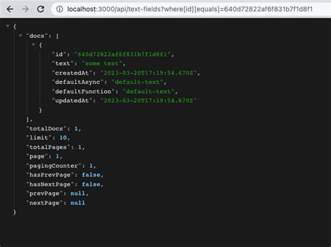 Rest Api Query Returns Not As Expected · Issue 2323 · Payloadcmspayload · Github