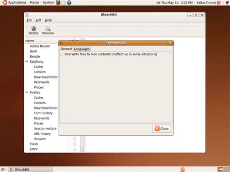 Delete Unnecessary Files From Your Desktop With Bleachbit On Ubuntu 904