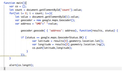 Javascript Can T Add To Array When Using Google Map Api Stack Overflow