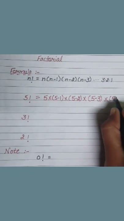 Daily Maths Factorial Shorts Youtubeshorts Trending Viralshorts Mathstricks Maths Youtube