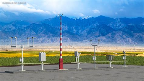 Automated Weather Observation System Awos Set 3d Model 39 3ds