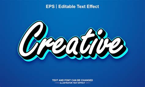 Premium Vector Creative Editable Text Effect