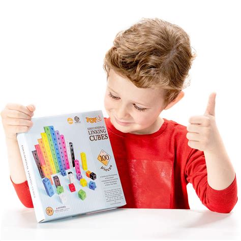 Toyli 100 Piece Linking Cubes Set For Counting Sorting Stem Essential Skills Motoric