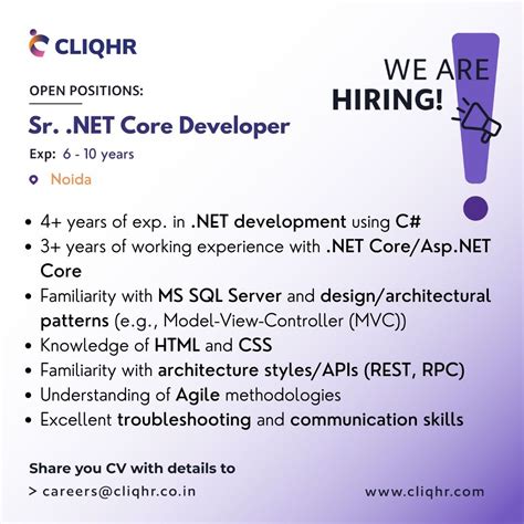 srilakshmi nagireddy on linkedin hiring dotnetcore noida