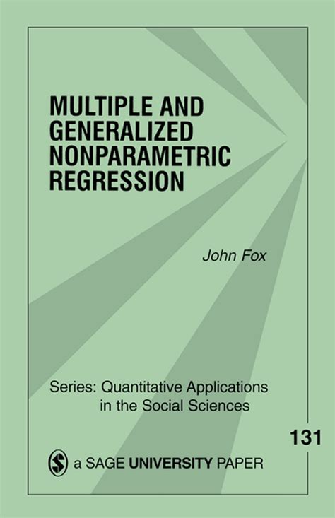 Multiple And Generalized Nonparametric Regression Ebook By John Fox Epub Rakuten Kobo United